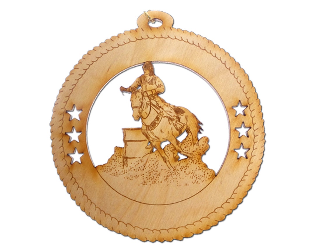 Personalized Barrel Racing Women Ornament Barrel Racing Gift - Etsy