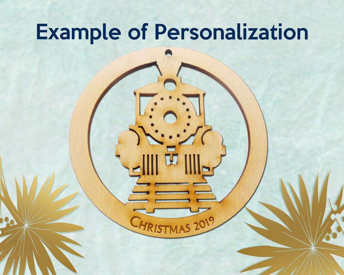 Personalized Train Ornament Train Gifts Train Christmas - Etsy