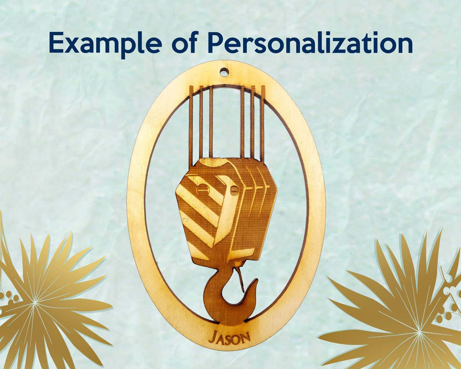 Personalized Crane Hook Ornament Crane Operator Gifts - Etsy