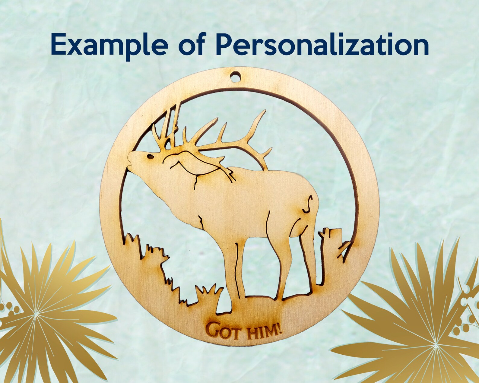 Personalized Elk Ornament Elk Christmas Ornaments Elk Gifts - Etsy
