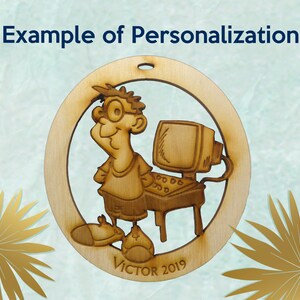 Personalized Computer Geek Ornament Computer Geek Gift - Etsy