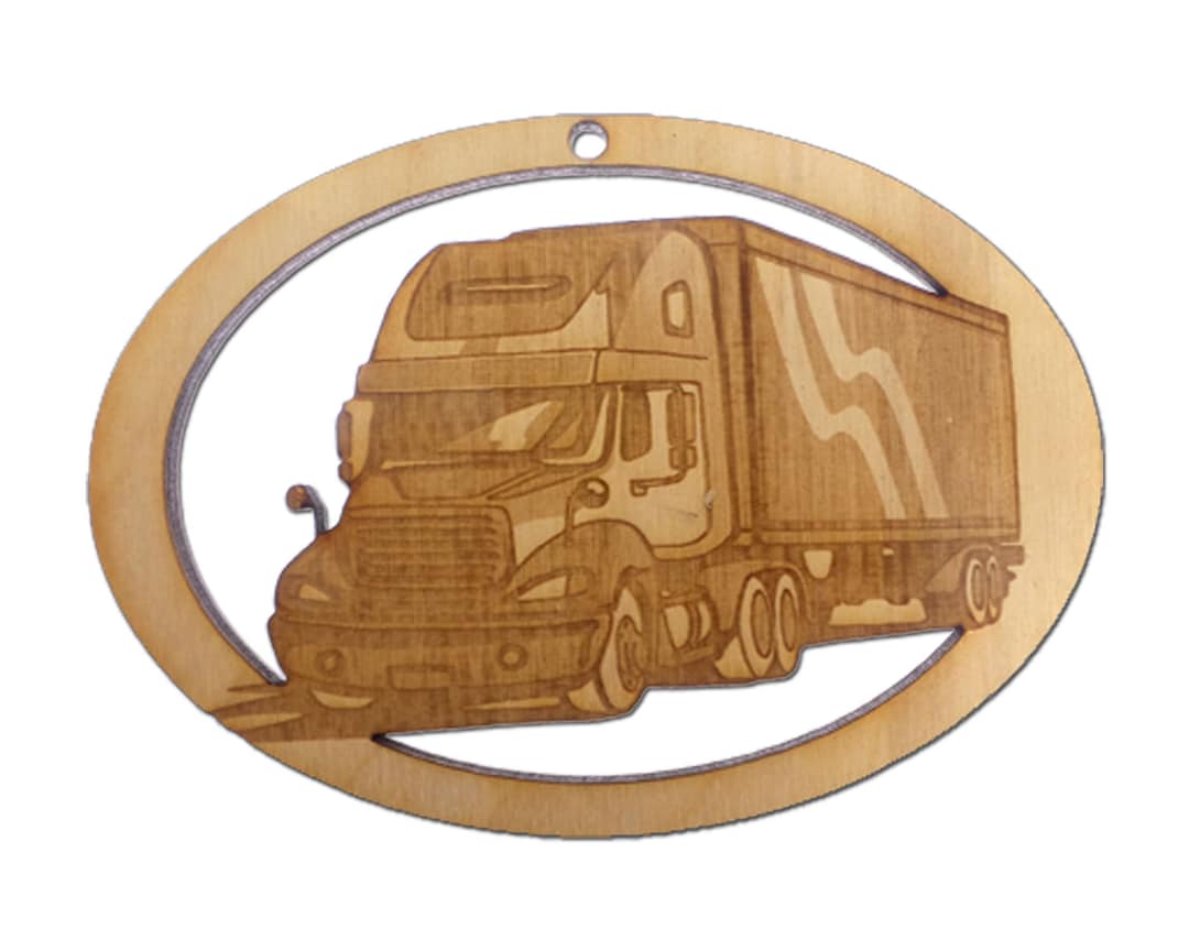 Personalized Big Rig Ornament Trucker Ornament Trucker - Etsy