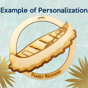 Personalized Canoe Ornament Canoe Christmas Ornaments - Etsy