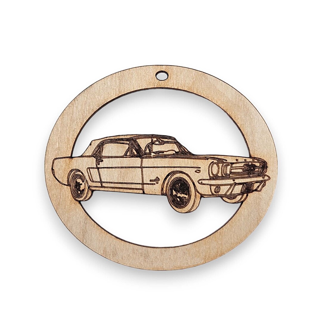 Personalized Classic Mustang Ornament, Muscle Car Christmas Decor ...