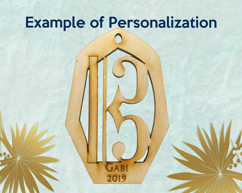Personalized Alto Clef Ornament Alto Clef Gifts for Musicians - Etsy