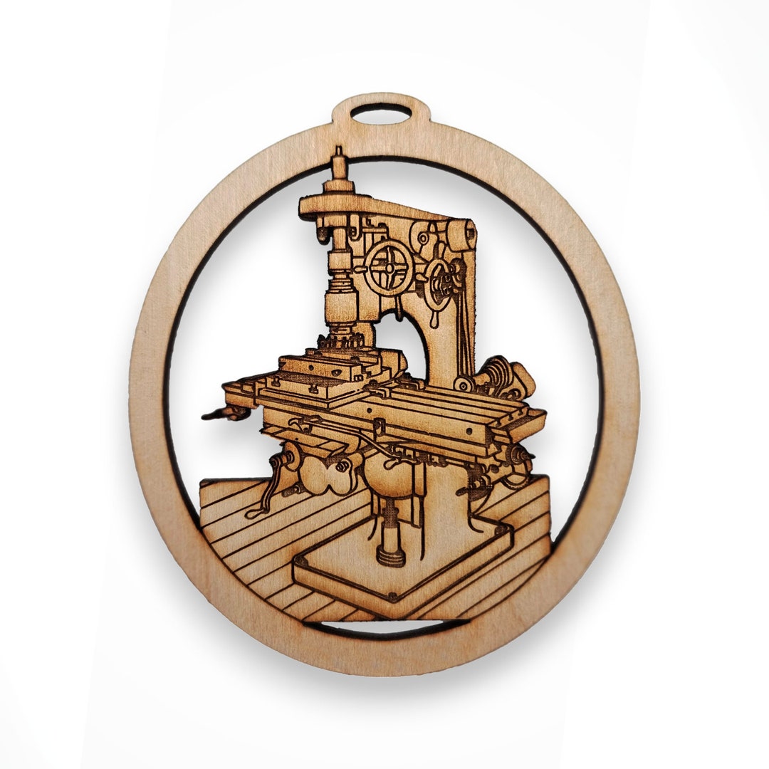 Personalized Metal Milling Machine Ornament | Gifts for Machinists ...