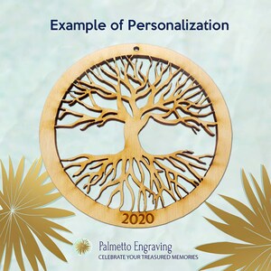 Personalized Tree of Life Christmas Tree Ornaments, Tree of Life ...