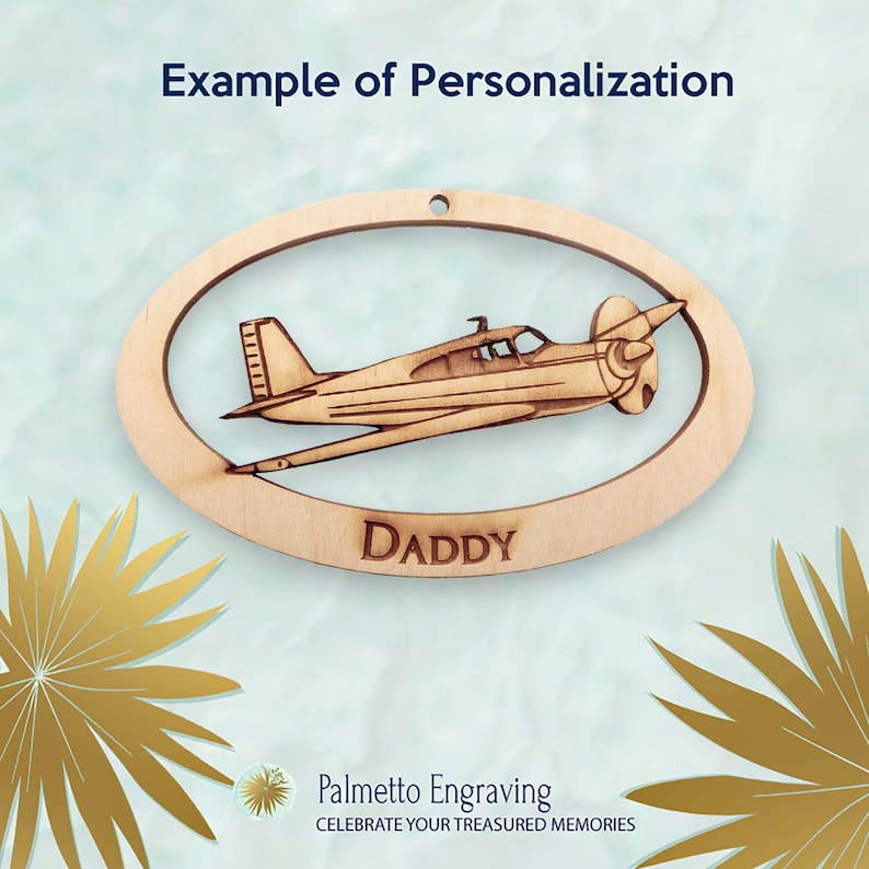 Personalized Airplane Ornaments, Gift for Pilot Gifts for Him, Pilot ...