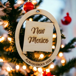 Personalized New Mexico Ornament - New Mexico State Ornament - New ...