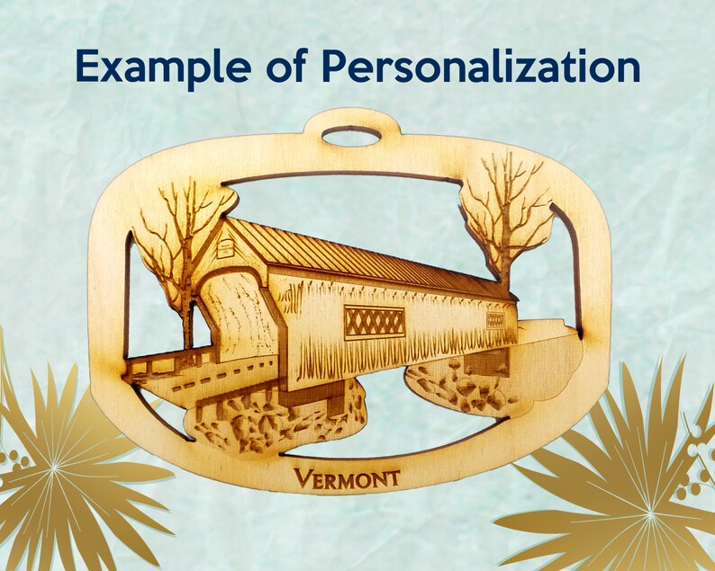 Personalized Covered Bridge Ornament Covered Bridge Gifts - Etsy