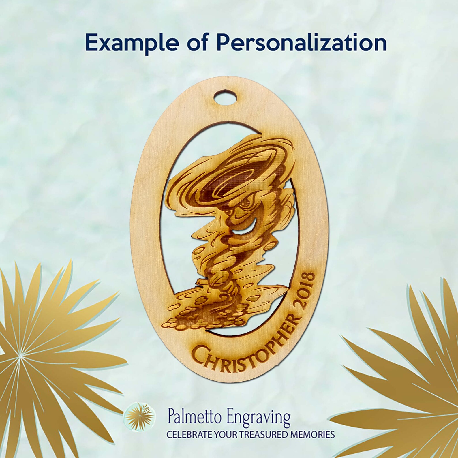 Personalized Tornado Ornament - Tornado Ornaments - Tornado Gift ...