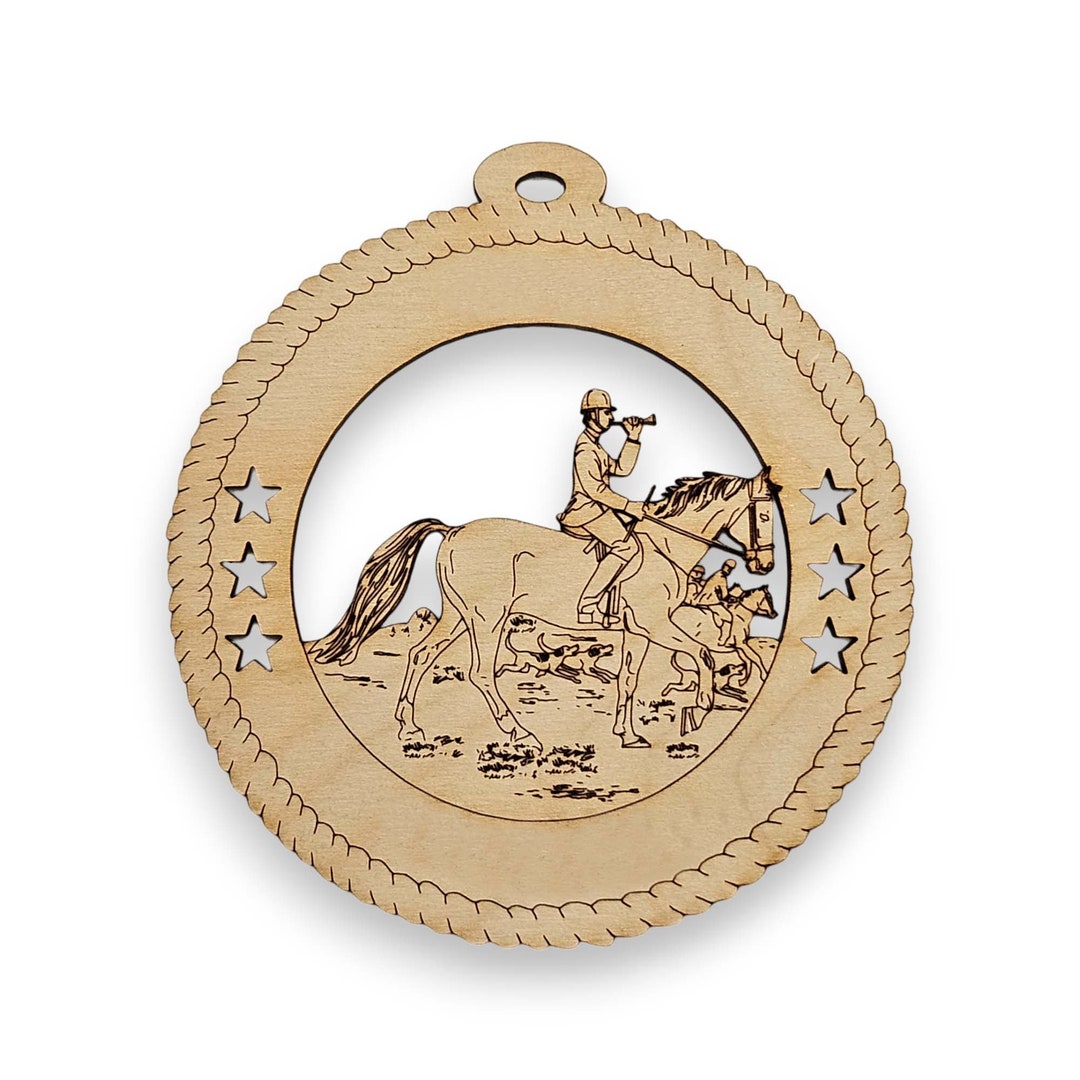 Personalized Fox Hunting Ornament, Fox Hunter Gift, Fox Hunting ...