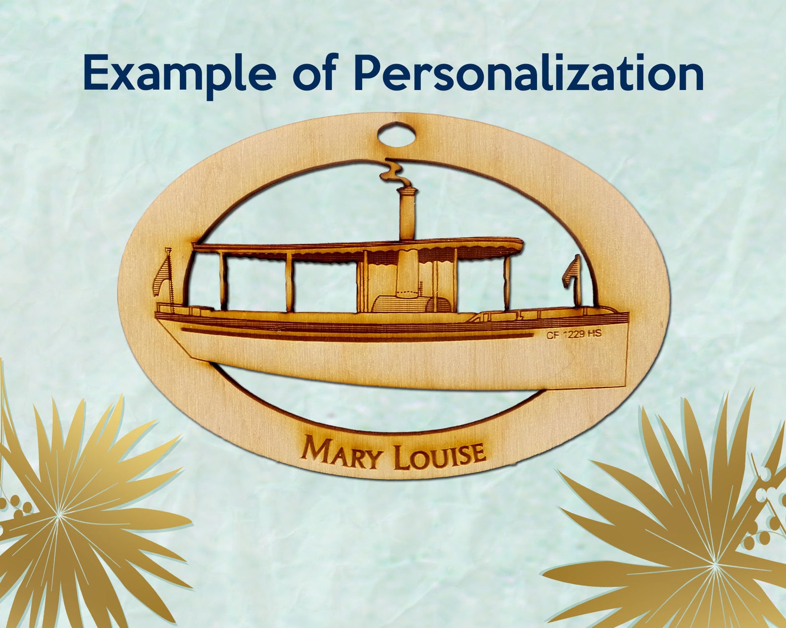 Personalized Steamboat Ornament Steamboat Gift Steamboat - Etsy