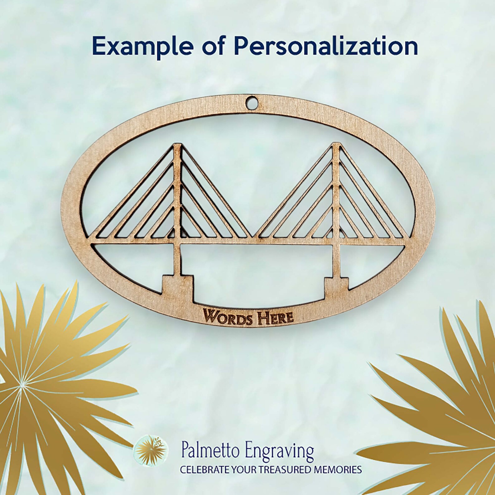 Personalized Bridge Ornament, Unique Bridge Christmas Ornaments ...