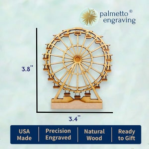 Personalized Ferris Wheel Ornament - Ferris Wheel Ornaments - Ferris ...