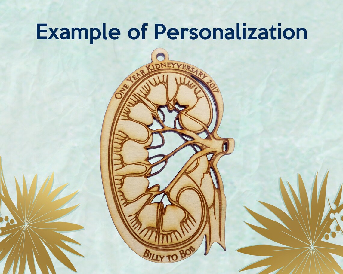 Personalized Kidney Ornament Celebrate Kidney Donation | Etsy