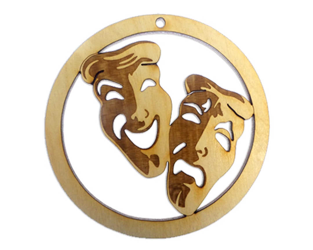 Personalized Comedy and Tragedy Ornament Theater Ornament Theater ...