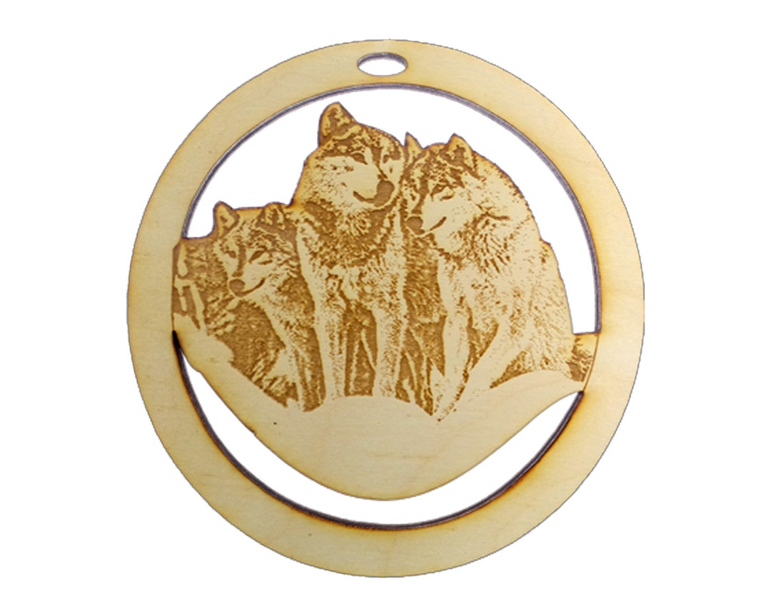 Personalized Wolf Pack Ornament Wolf Christmas Ornament Wolf Pack ...