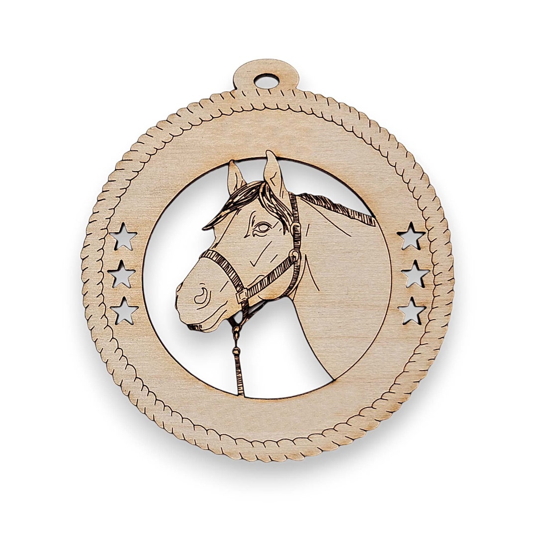 Personalized Horse Ornament With Names - Equestrian Ornament - Horse ...