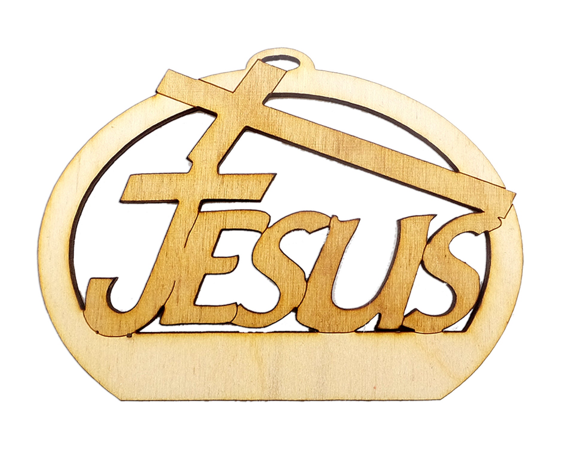 Personalized Jesus Cross Ornament Religious Ornaments - Etsy