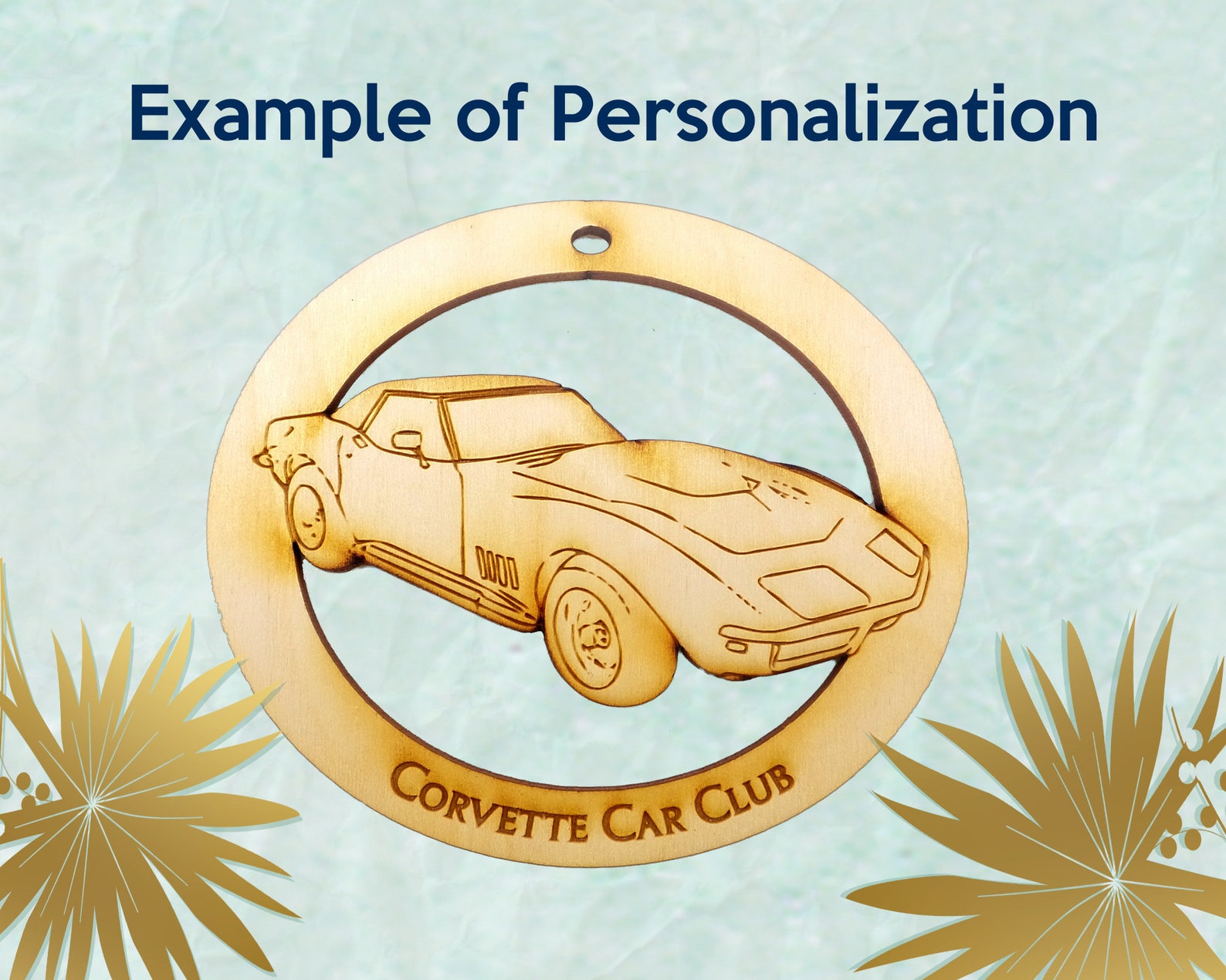 Personalized Corvette Ornament Corvette Christmas Ornaments - Etsy
