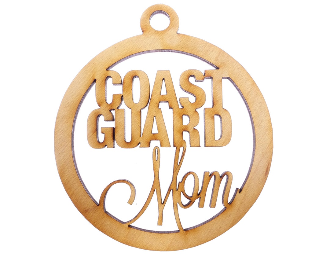 Personalized Coast Guard Mom Ornament Coast Guard Ornaments Coast Guard ...