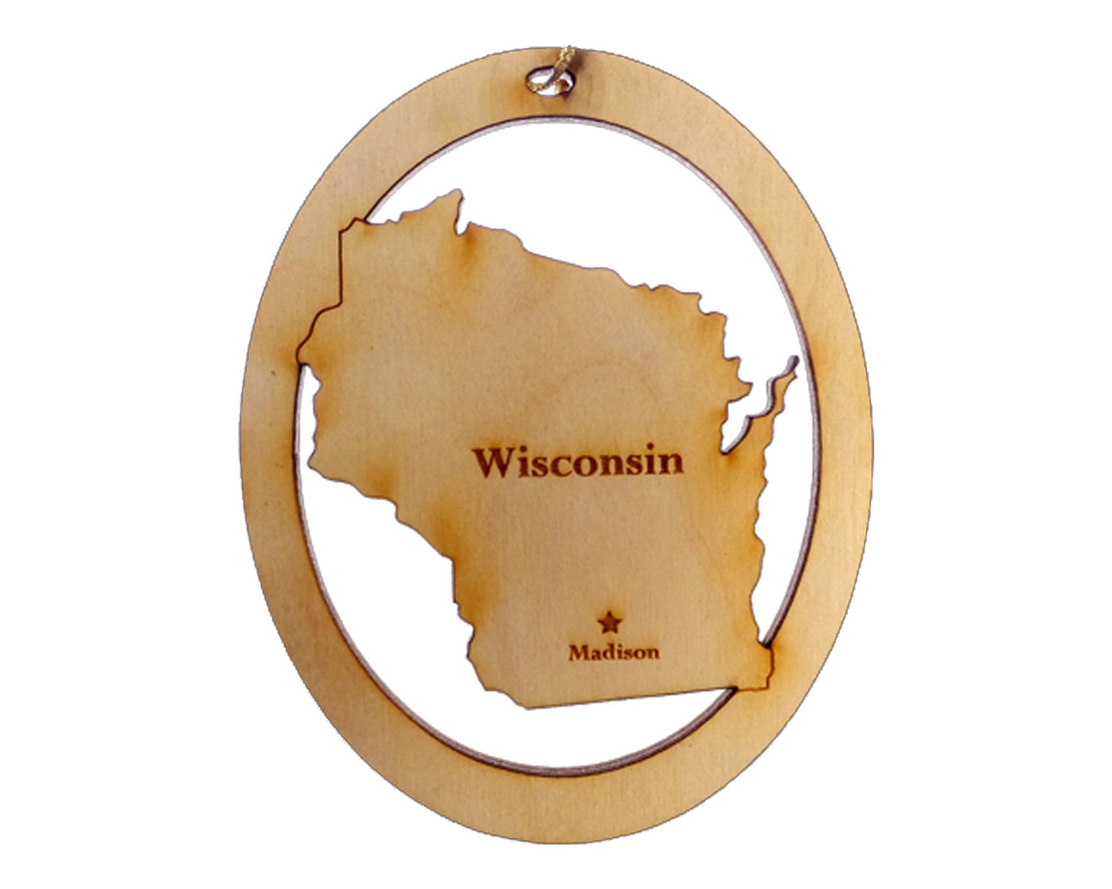 Personalized Wisconsin Ornament Wisconsin State Ornament - Etsy