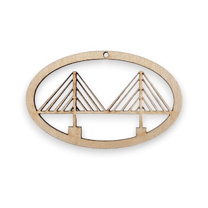 Personalized Bridge Ornament, Unique Bridge Christmas Ornaments ...