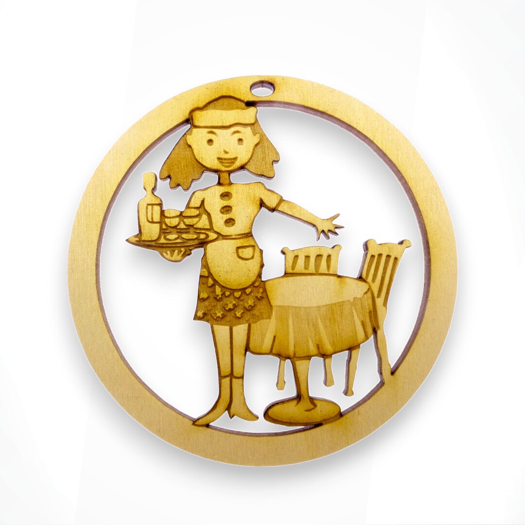 Personalized Waitress Ornament - Waitress Gift - Waitress Christmas ...