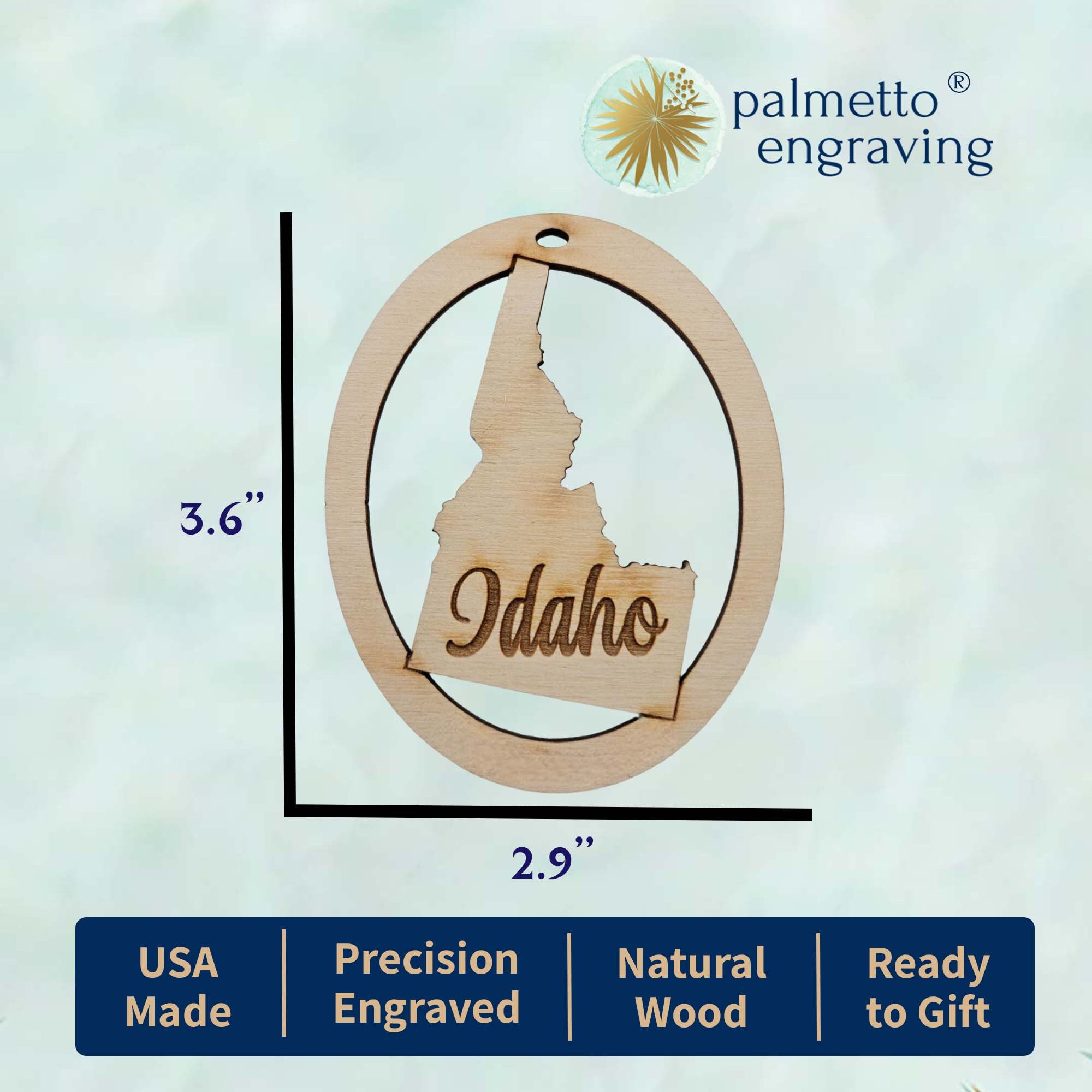 Personalized Idaho Ornament - Idaho State Ornament - Idaho Gift - Idaho ...