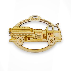 Personalized Fire Truck Ornament - Unique Firefighter Gifts - Thank You ...