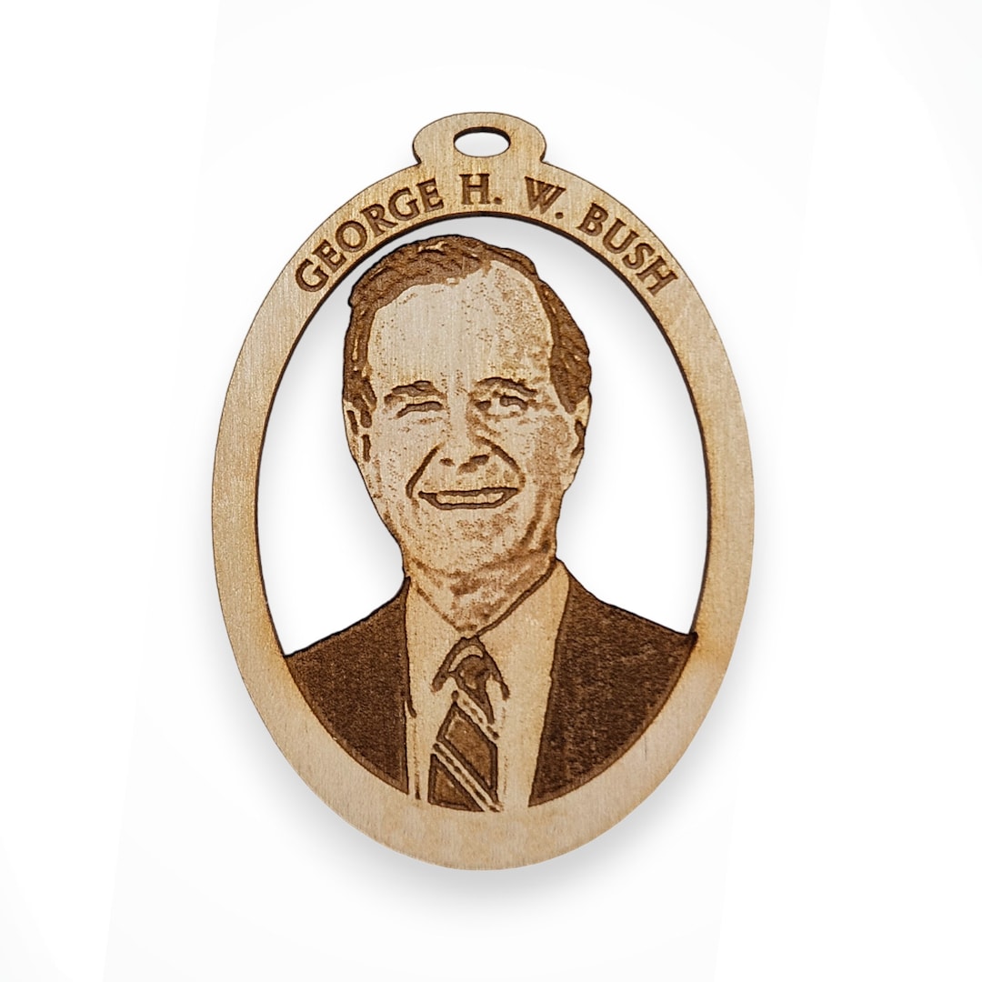 Personalized President George H.W. Bush Ornament - Historical Ornaments ...
