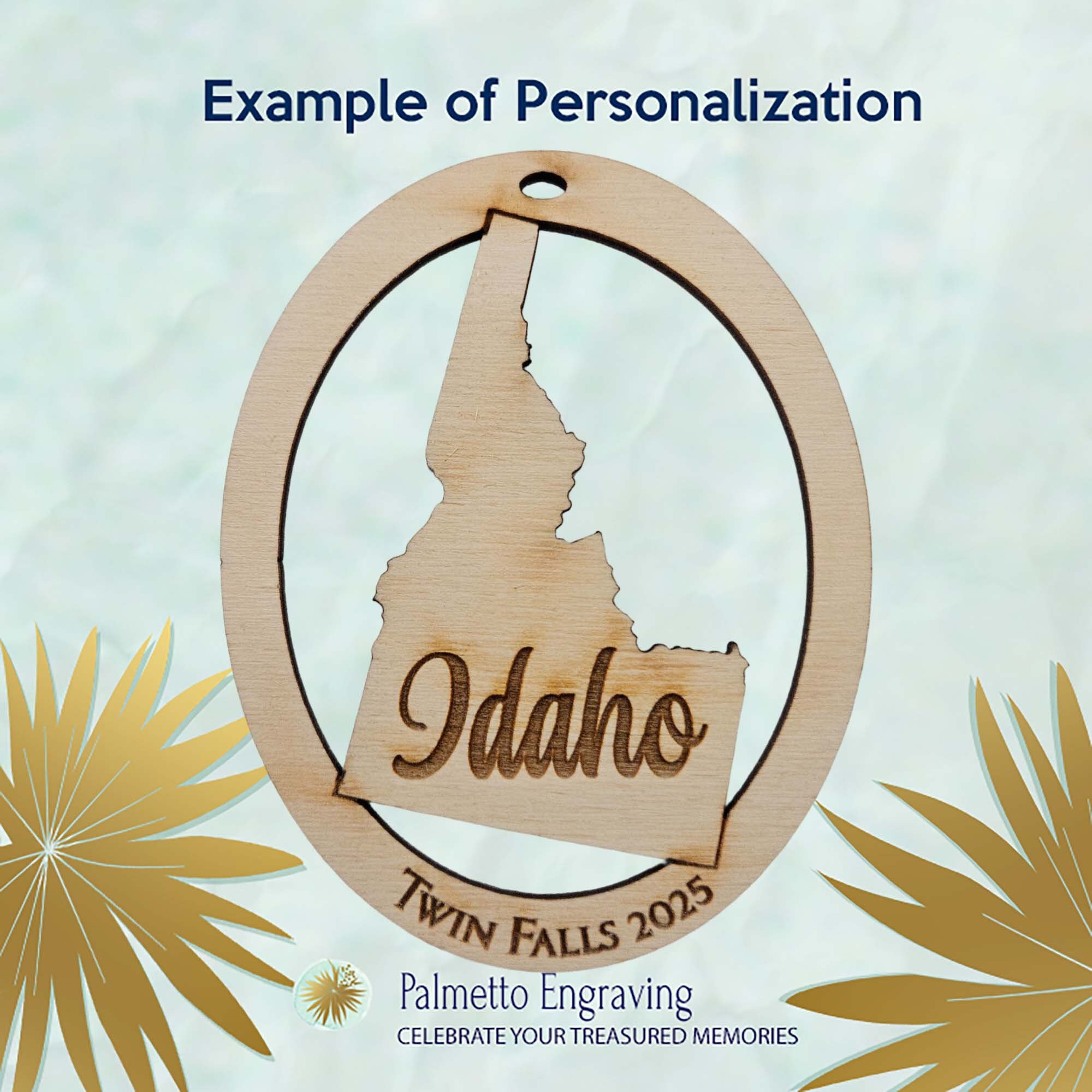 Personalized Idaho Ornament - Idaho State Ornament - Idaho Gift - Idaho ...