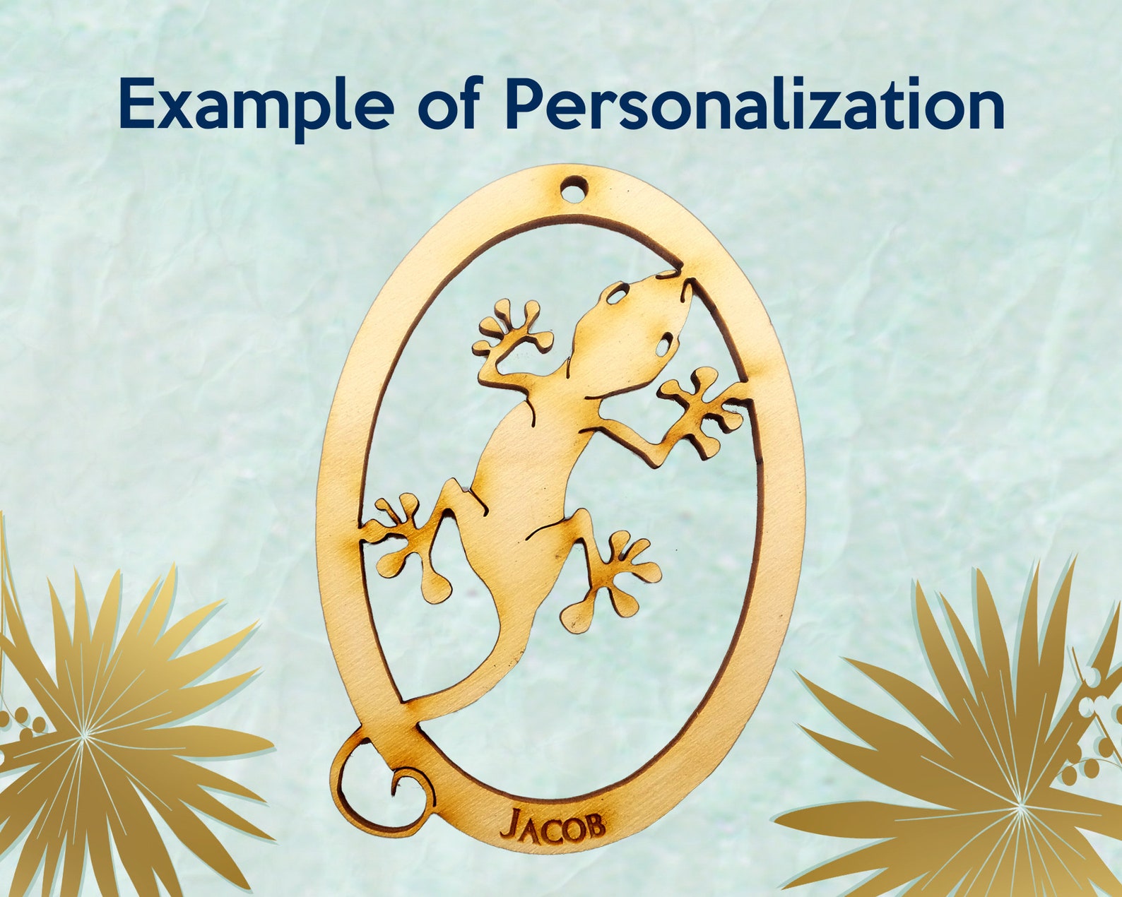 Personalized Gecko Ornament Gecko Ornaments Gecko Gifts - Etsy