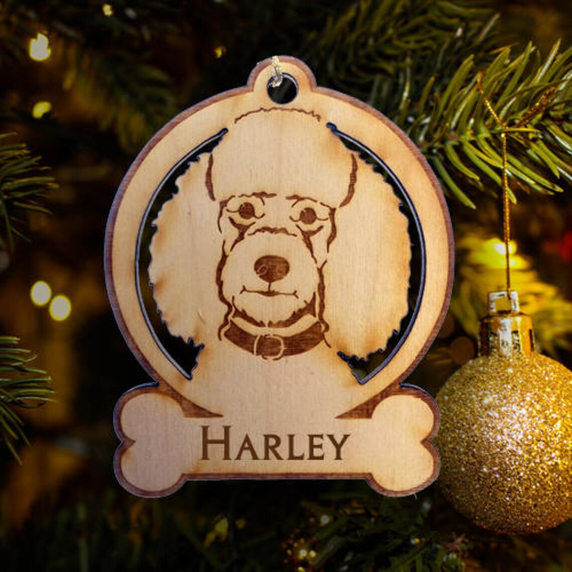 Personalized Poodle Ornament Poodle Ornaments Poodle Gift | Etsy