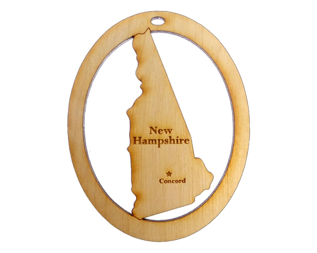 Personalized New Hampshire Ornament New Hampshire State - Etsy