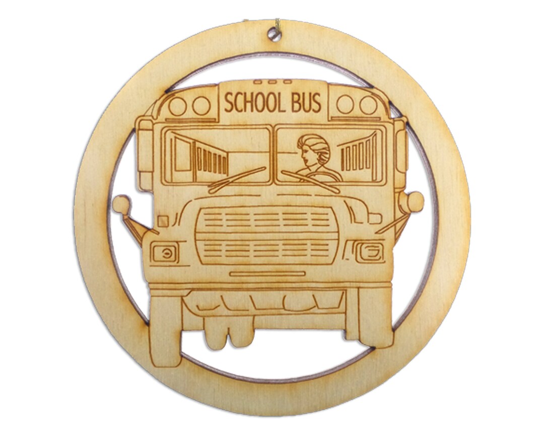 Personalized School Bus Driver Ornament Male Custom - Etsy