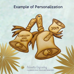 Personalized Handbell Ornament, Handbell Christmas Ornaments, Handbell ...