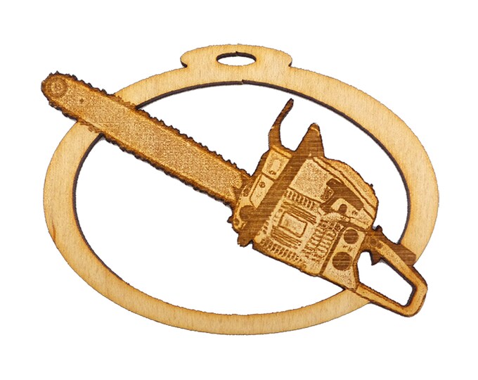 Personalized Chainsaw Ornament Gift for Logger Logging | Etsy