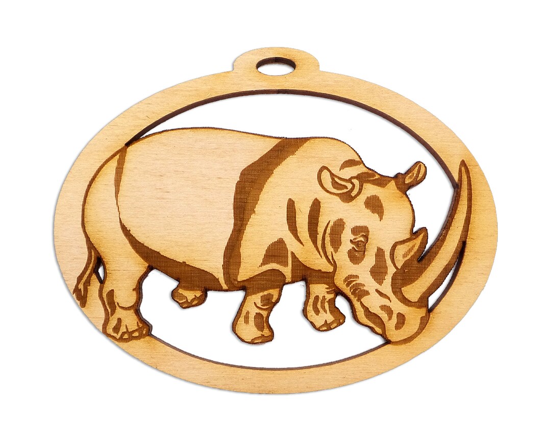Personalized Rhinoceros Ornament Rhinoceros Christmas - Etsy