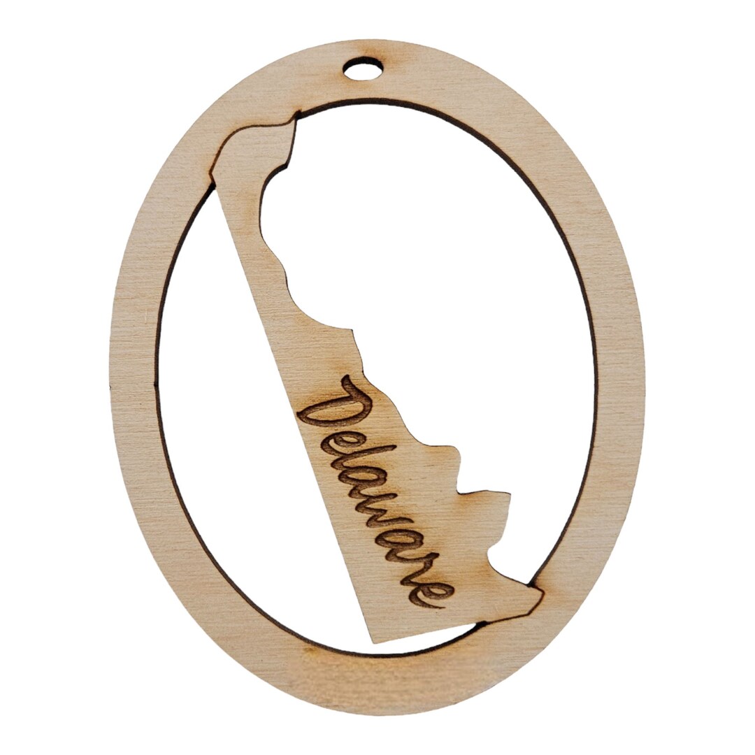 Personalized Delaware Ornament - Delaware State Ornament - Delaware ...