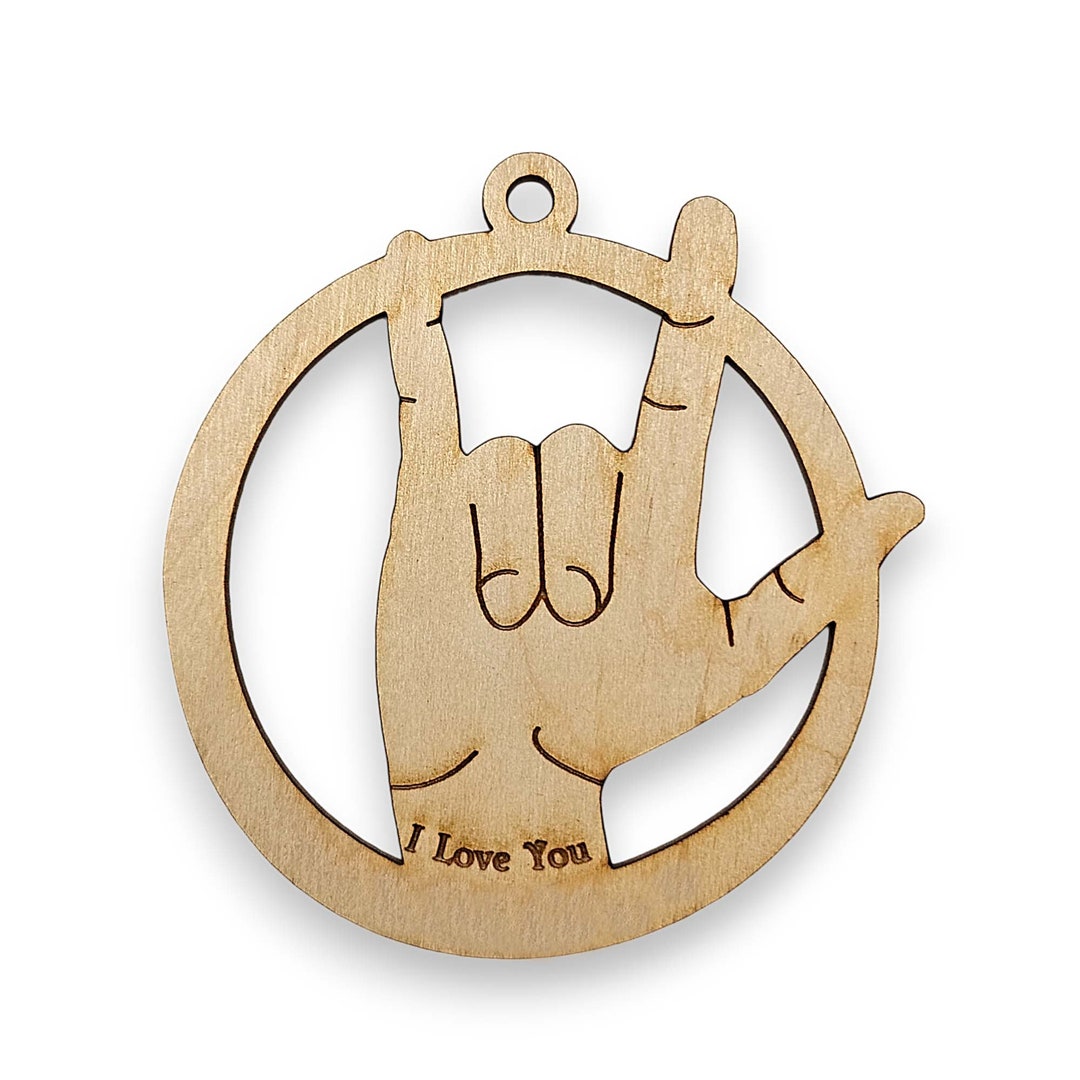 Personalized I Love You Sign Language Ornament - I Love You Ornament ...