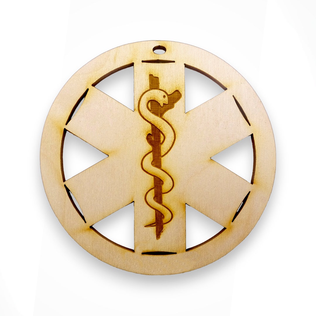 Personalized EMS Ornament, Star of Life Ornament, Gift for Paramedic ...
