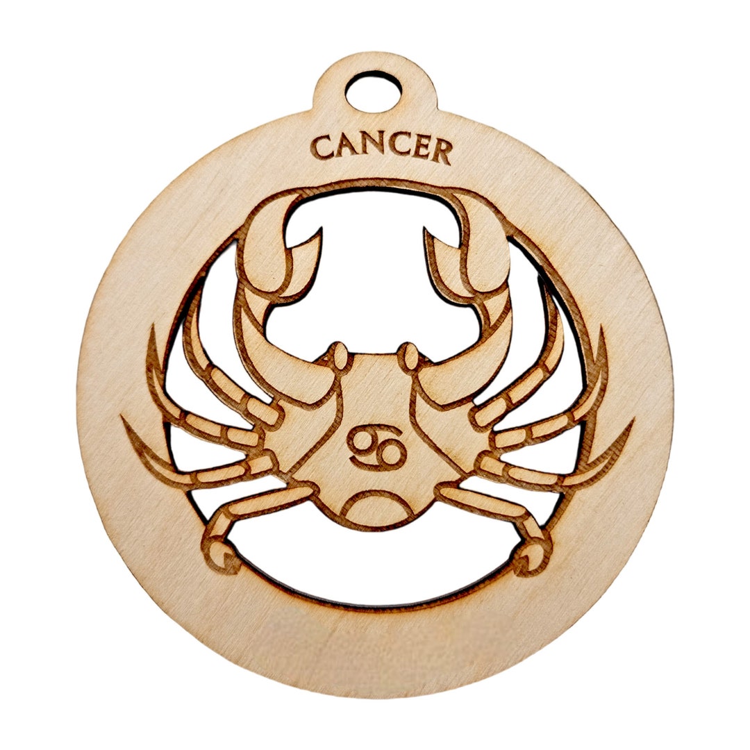 Cancer Zodiac Ornament | Personalized Moonchild Keepsake | Personalized ...