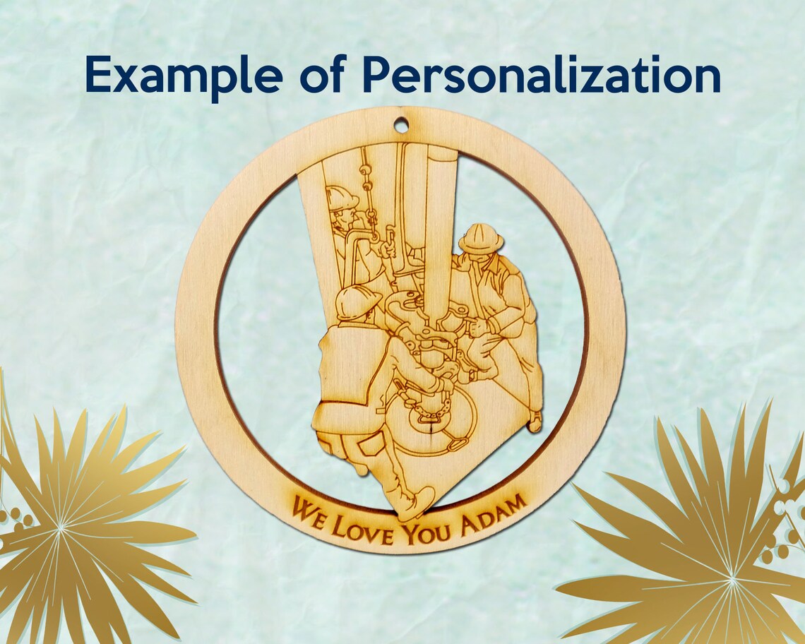 Personalized Oil Rig Ornament Oil Rig Gifts Gift for - Etsy