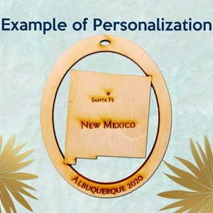 Personalized New Mexico Ornament New Mexico State Ornament New Mexico ...