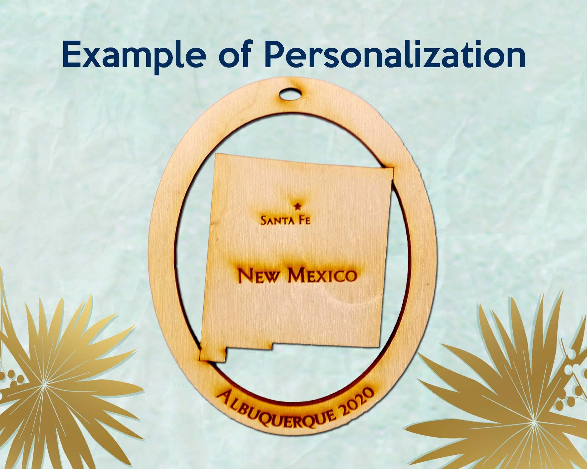 Personalized New Mexico Ornament New Mexico State Ornament - Etsy