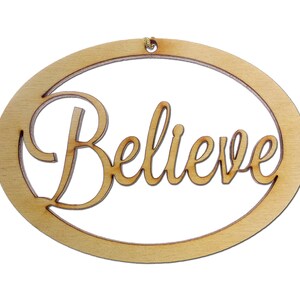 Personalized Believe Ornament Believe Ornaments Believe - Etsy