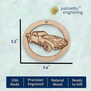 Personalized Corvette Ornament - Corvette Christmas Ornaments ...