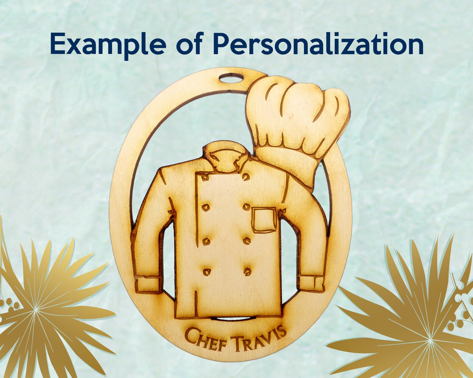 Personalized Chef Ornament Personalized Gifts for Aspiring - Etsy